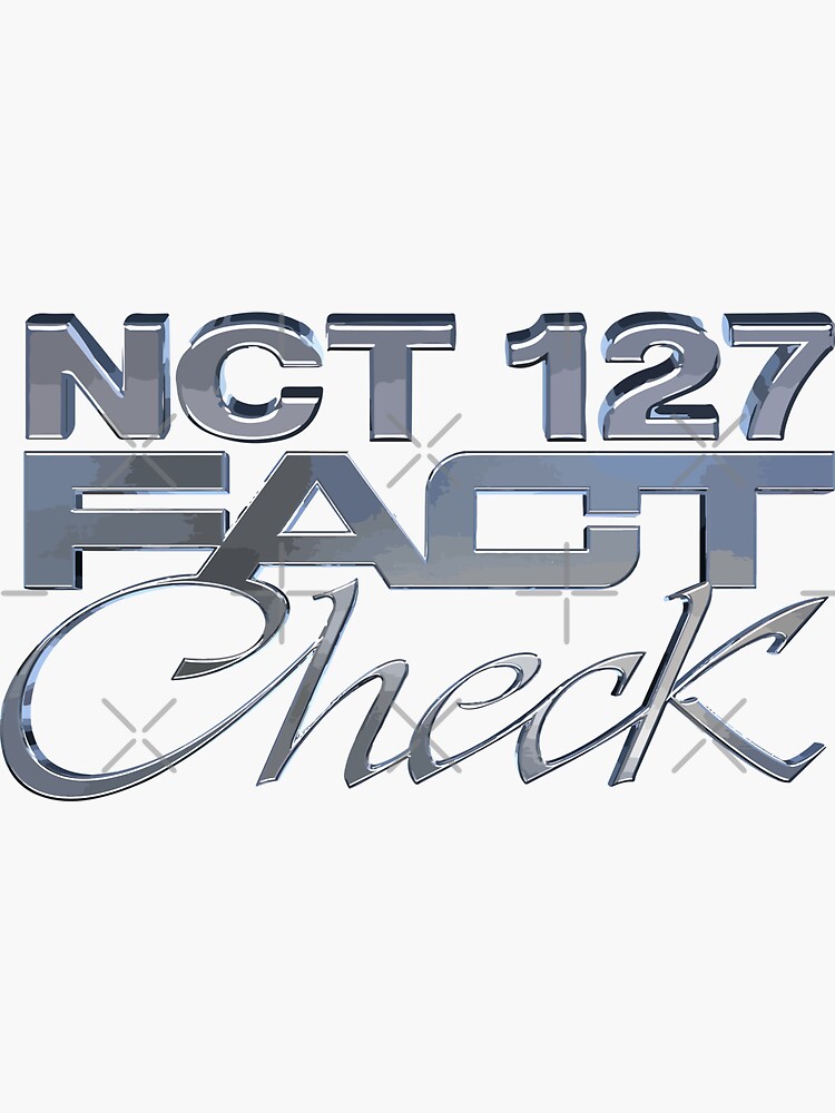 "NCT 127 Fact Check Logo" Sticker for Sale by Vorin Arts | Redbubble