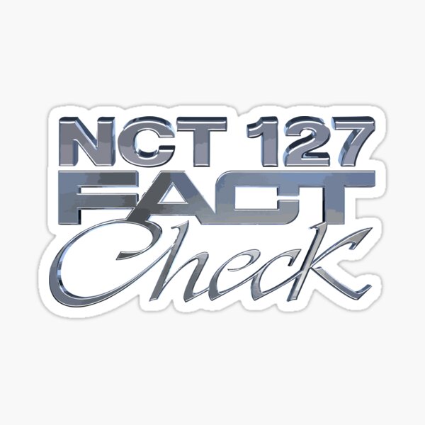 "NCT 127 Fact Check Logo" Sticker for Sale by Vorin Arts | Redbubble