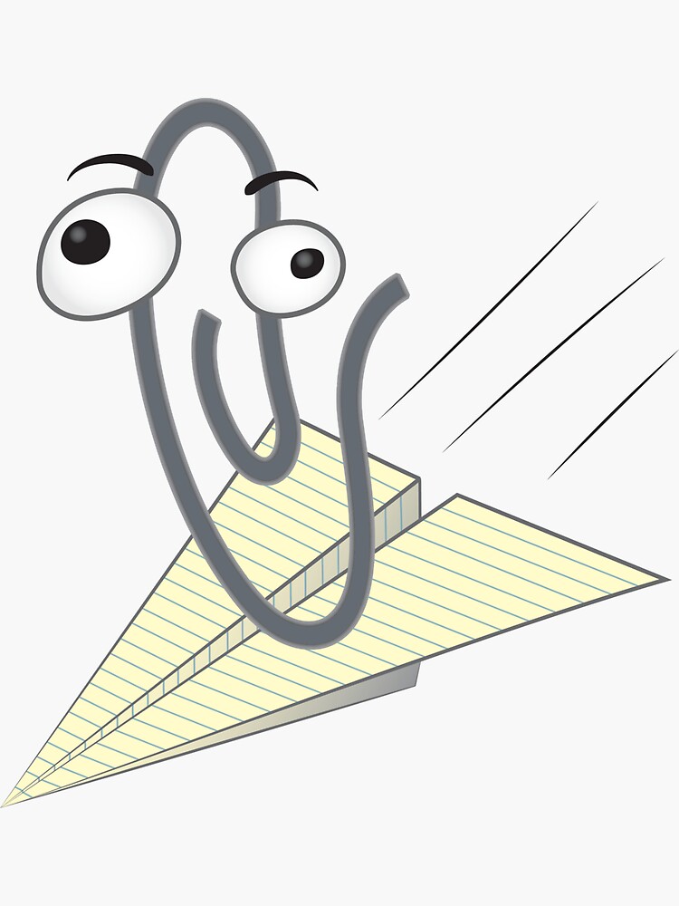 "Clippy" Sticker for Sale by VancityArt | Redbubble