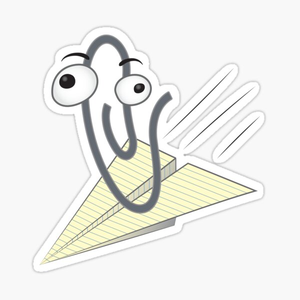 "Clippy" Sticker for Sale by VancityArt | Redbubble