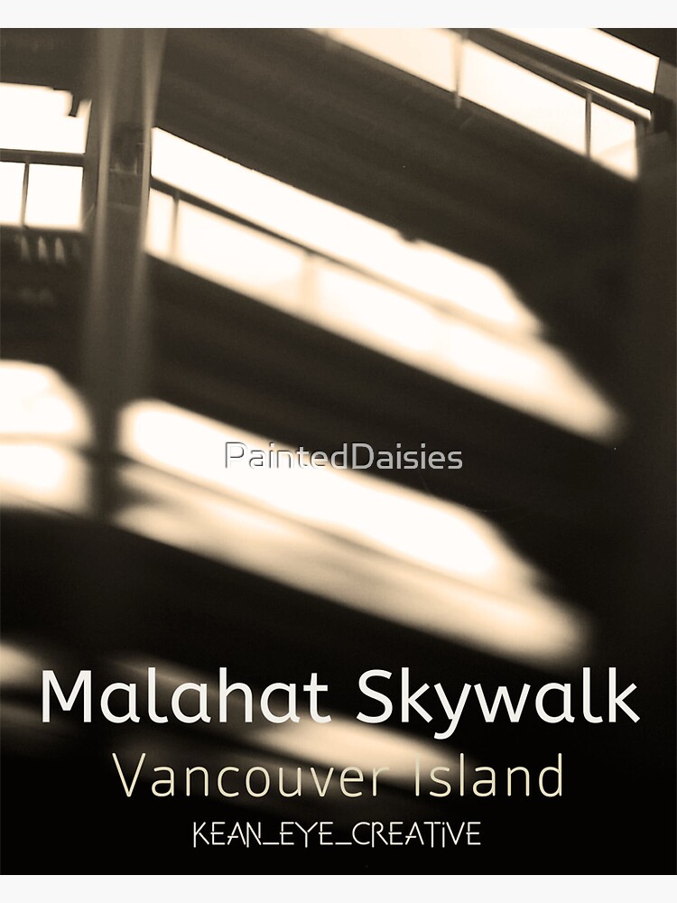 "Malahat Skywalk, Vancouver Island, dark noir, silouet, see the sky ...