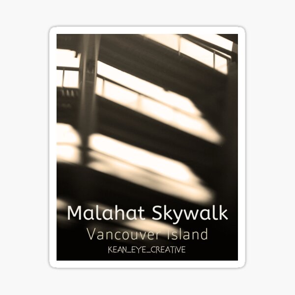 "Malahat Skywalk, Vancouver Island, dark noir, silouet, see the sky ...