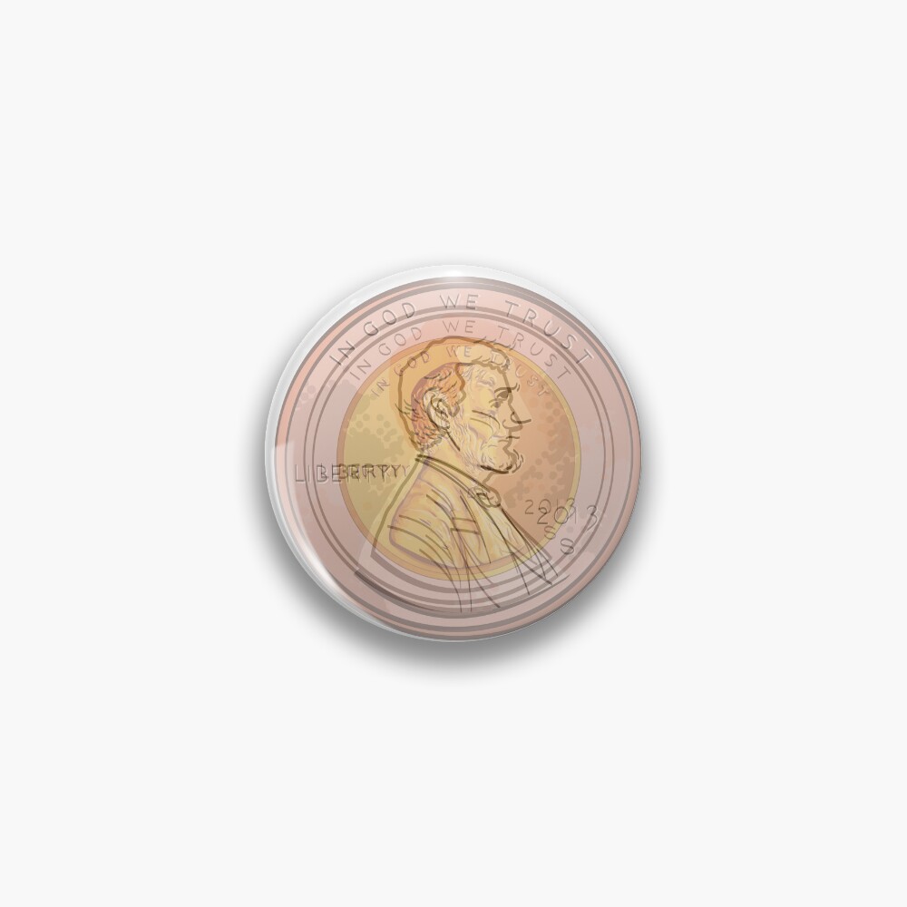 "Stacked Pennies" Sticker for Sale by KapowStickers | Redbubble