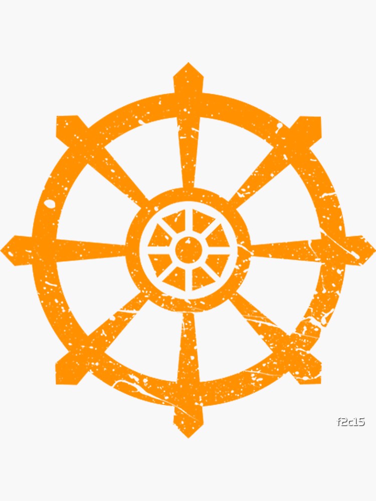 "Dharmachakra Wheel" Sticker for Sale by f2c15 | Redbubble
