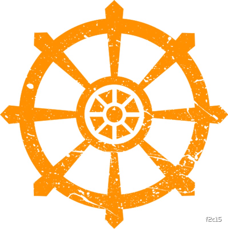 "Dharmachakra Wheel" Stickers by f2c15 | Redbubble