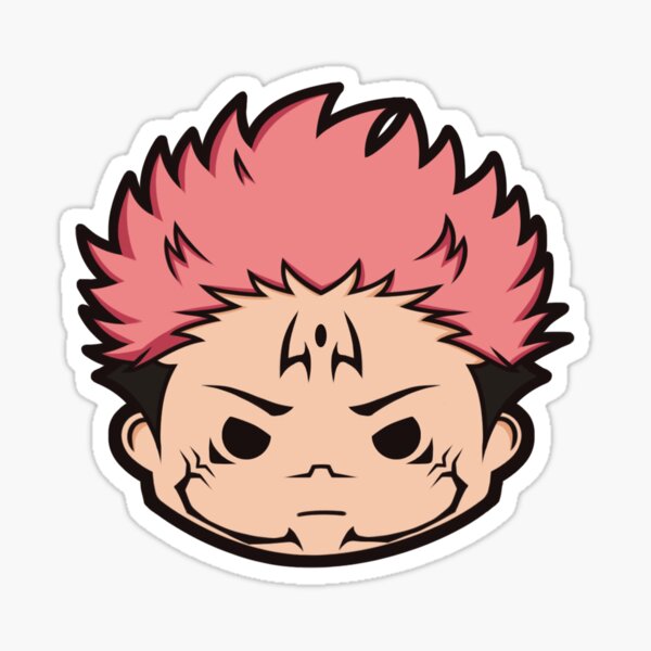 "Ryomen Sukuna (Chibi Head)" Sticker for Sale by Chibi-Heads | Redbubble