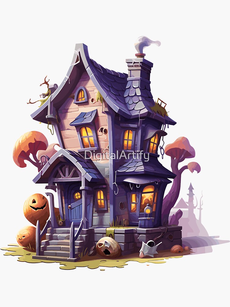 Haunted House Cartoon Drawing