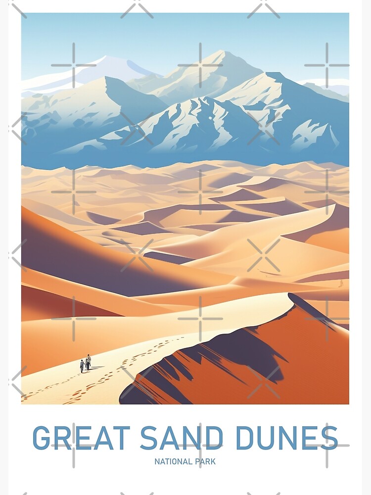 "GREAT SAND DUNES NATIONAL PARK Travel Poster" Poster for Sale by ...