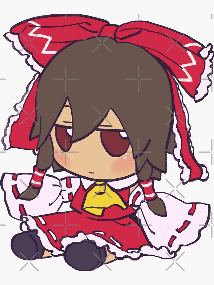 " I draw reimu fumo plush / touhou memes" Sticker for Sale by RansRoom ...