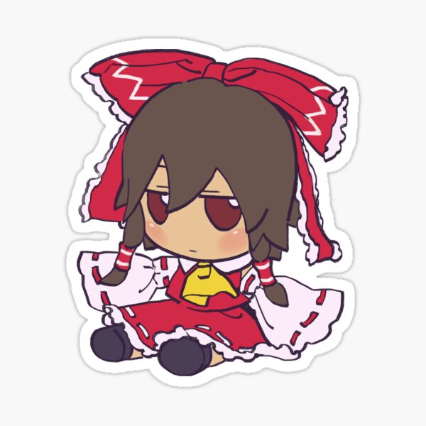 " I draw reimu fumo plush / touhou memes" Sticker for Sale by RansRoom ...