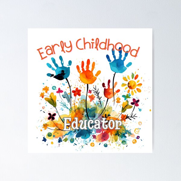 "Fun Early Childhood Educator" Poster for Sale by efkarose | Redbubble