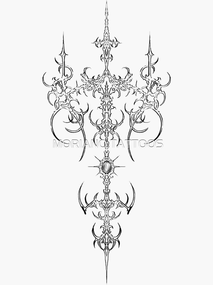 "Cyber Sigil Cross" Sticker for Sale by aurenna | Redbubble