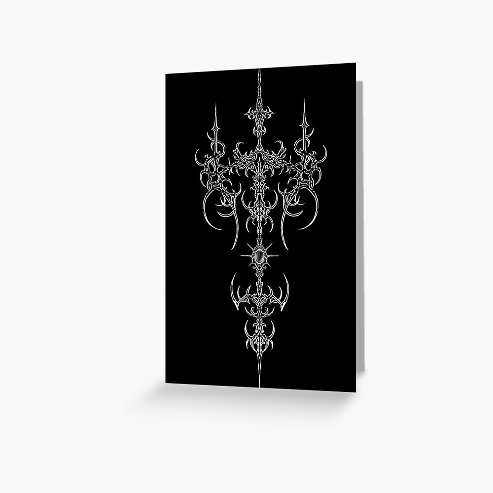 "Cyber Sigil Cross" Sticker for Sale by Aurenna AmArtwork | Redbubble