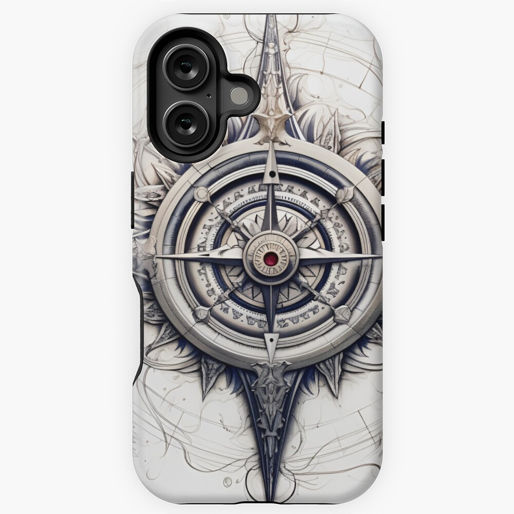 "High detailed ornate compass art print" Sticker for Sale by dcrc ...