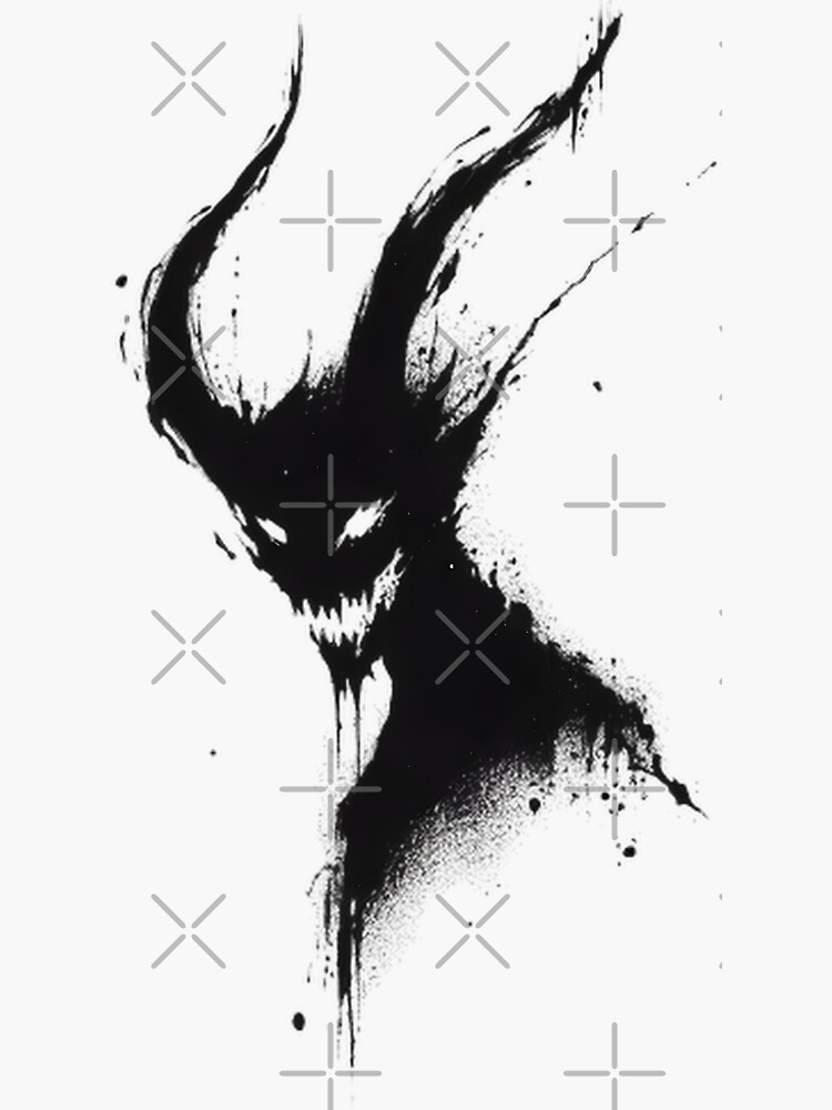 "Demon Ink Art " Sticker for Sale by deadlock41 | Redbubble