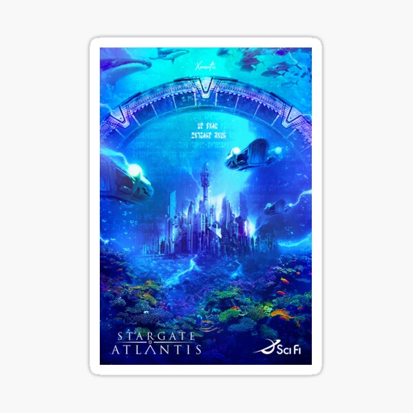 "Stargate: Atlantis (city) " Sticker for Sale by torrealis | Redbubble