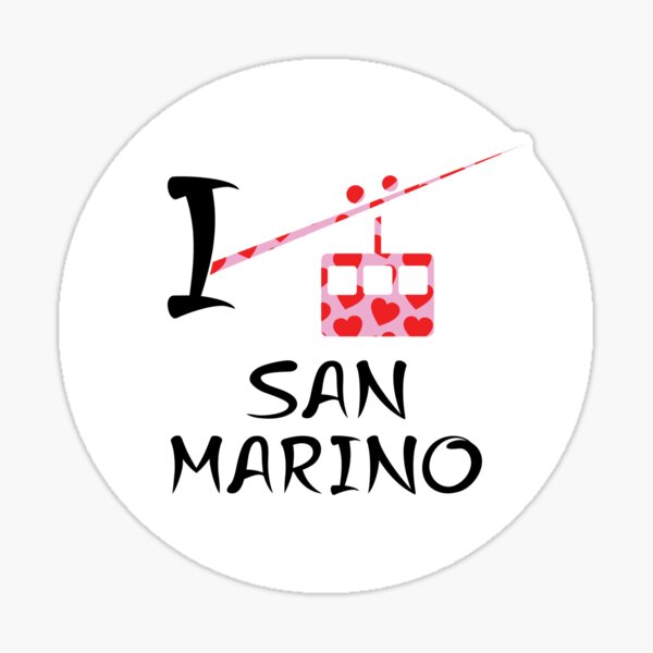"I Love San Marino" Sticker for Sale by eldram | Redbubble
