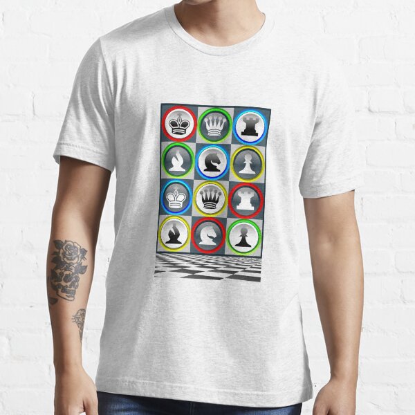 "Poster Chess Patterns / Poster Patrones Ajedrez de Colores" T-shirt ...