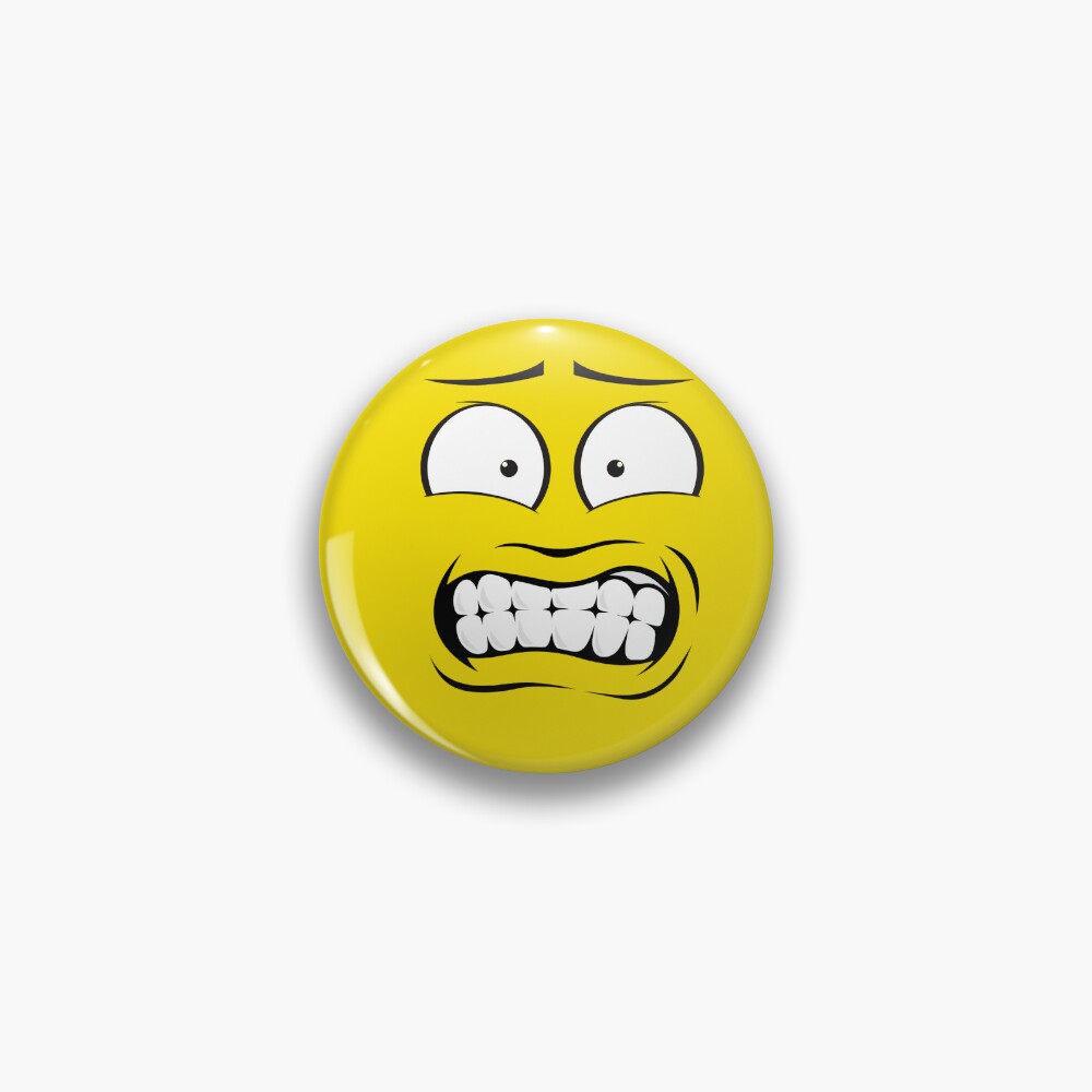 "Nervous Emoji" Sticker for Sale by tammydcomedy | Redbubble