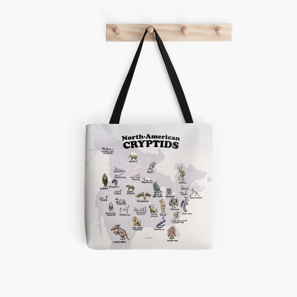 "North-American Cryptids Map" Poster for Sale by danmeth | Redbubble