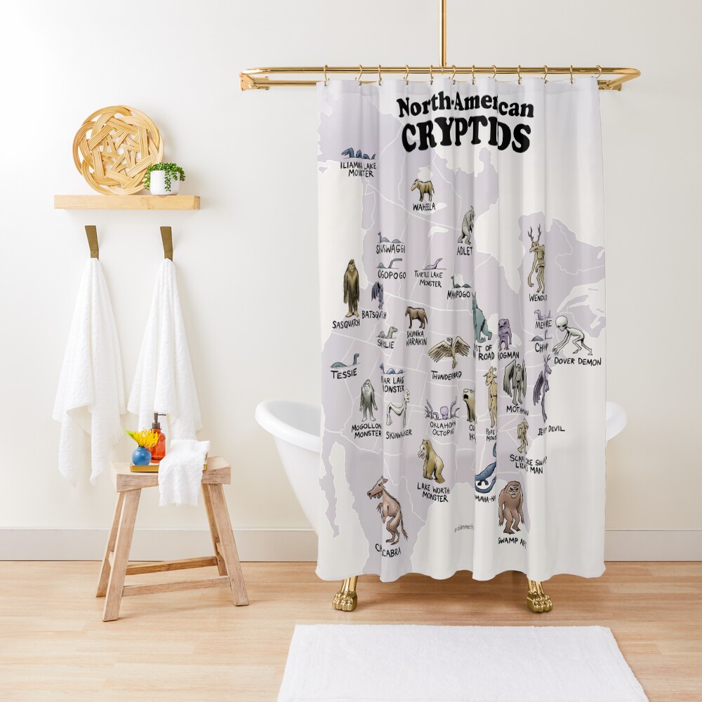 "North-American Cryptids Map" Poster for Sale by danmeth | Redbubble