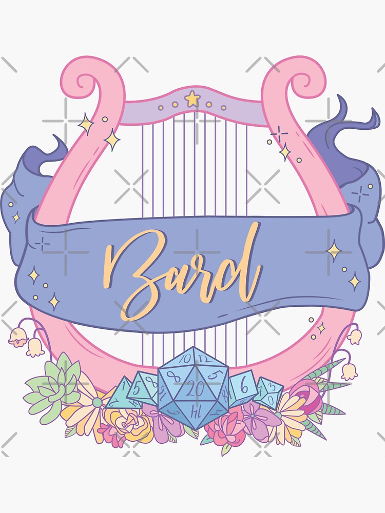 "Bard" Sticker for Sale by sarahspivey | Redbubble