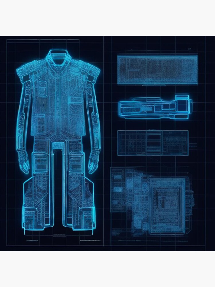 "Technical blueprint " Sticker for Sale by Roxburylane | Redbubble