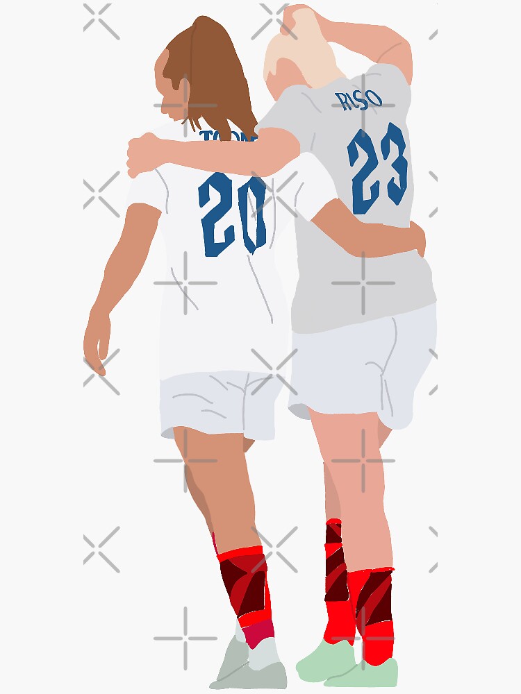 "ella toone and alessia russo " Sticker for Sale by bronzewoso | Redbubble