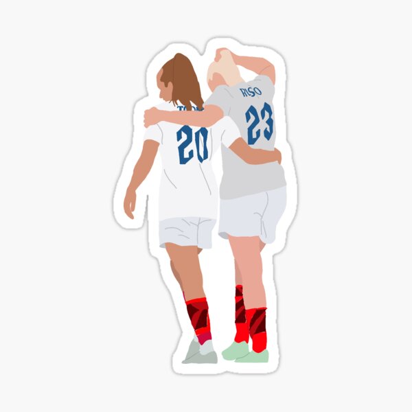 "ella toone and alessia russo " Sticker for Sale by bronzewoso | Redbubble