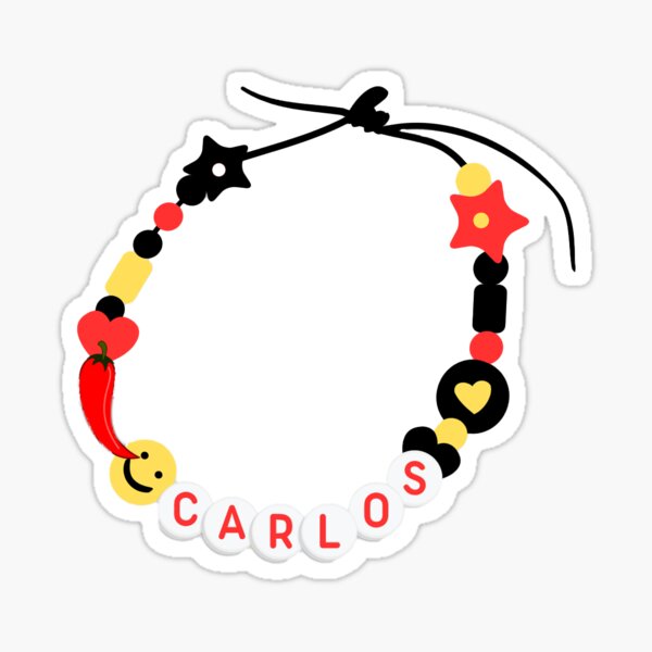 "Carlos Friendship Bracelet" Sticker for Sale by DRSociety | Redbubble