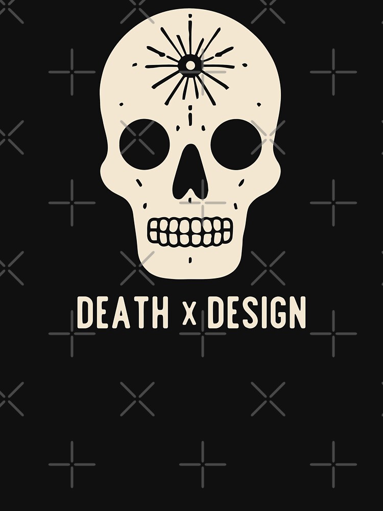 "Death x Design Logo - Cream" Essential T-Shirt for Sale by ...