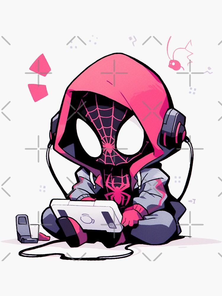 "Spider gamer" Sticker for Sale by Kai Falcon | Redbubble