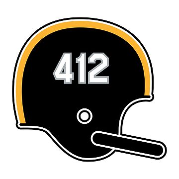 "Pittsburgh Steelers 412 Helmet" Sticker for Sale by SoCalVol2017 ...