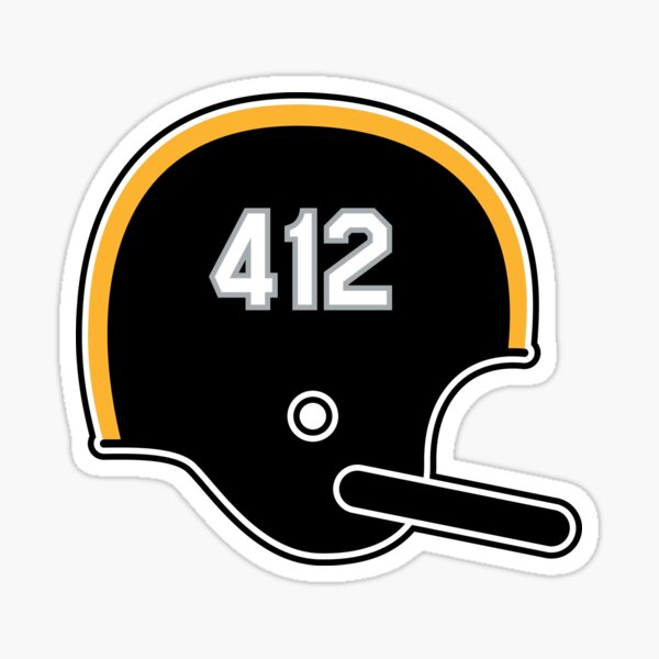 "Pittsburgh Steelers 412 Helmet" Sticker for Sale by SoCalVol2017 ...