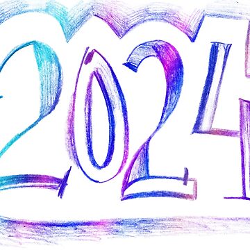 "2024 handwritten lettering numbers | 2024 number year handlettering ...