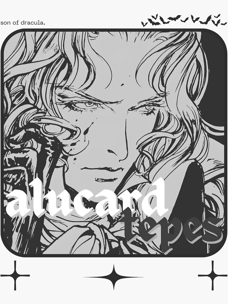 "alucard tepes - son of dracula (castlevania)" Sticker for Sale by AYO ...