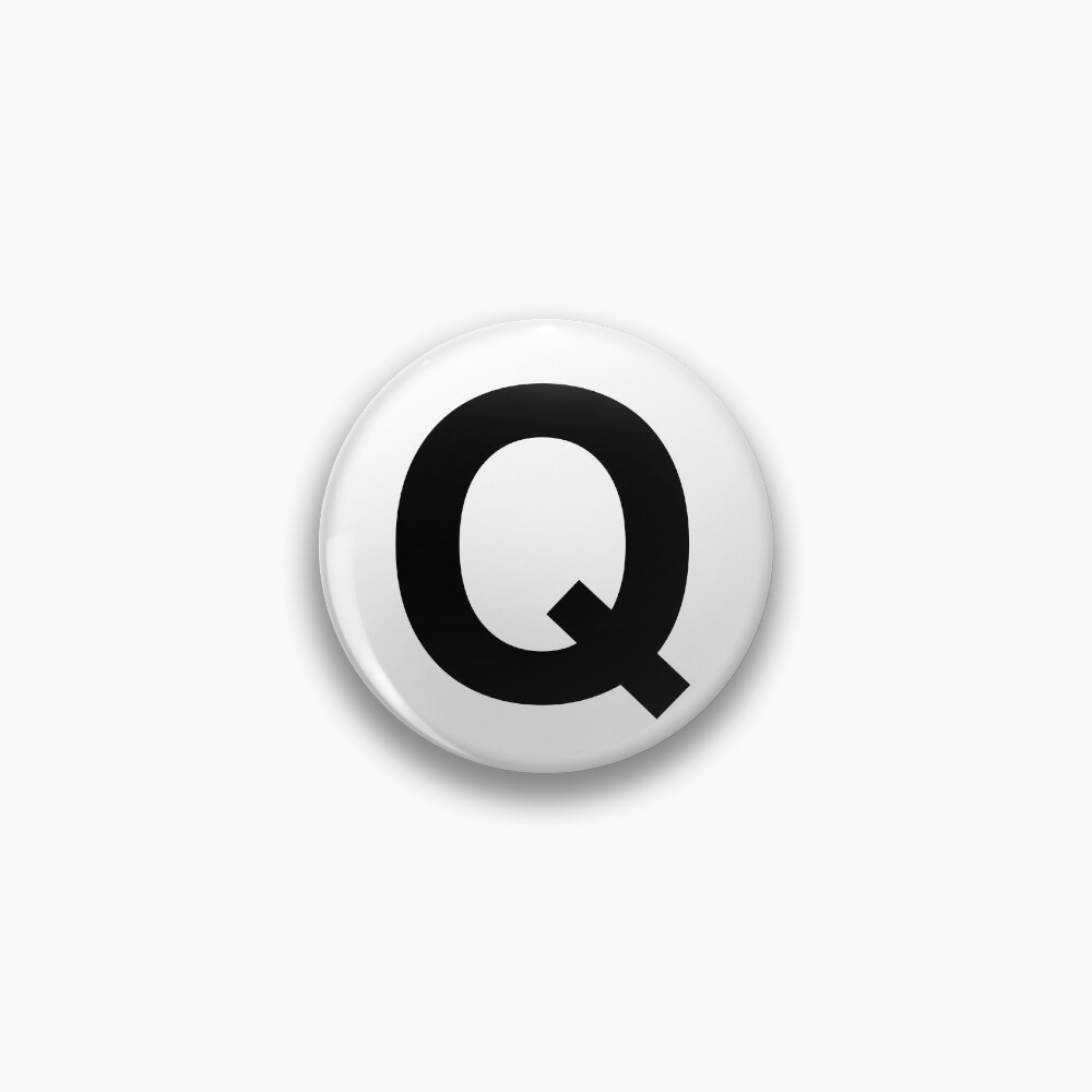 "Letter Q, Initial Q, Helvetica bold, minimalist Initials" Sticker for ...
