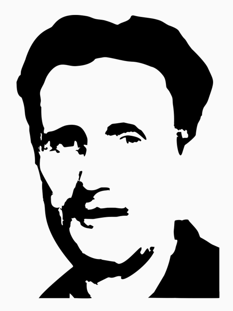 "George Orwell Face" T-shirt for Sale by obviouslogic | Redbubble ...