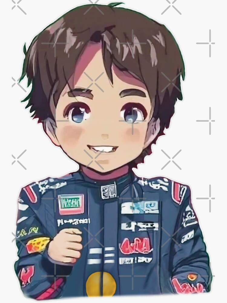 "F1 driver Sergio Perez aka Checo illustration in Chibi anime style ...