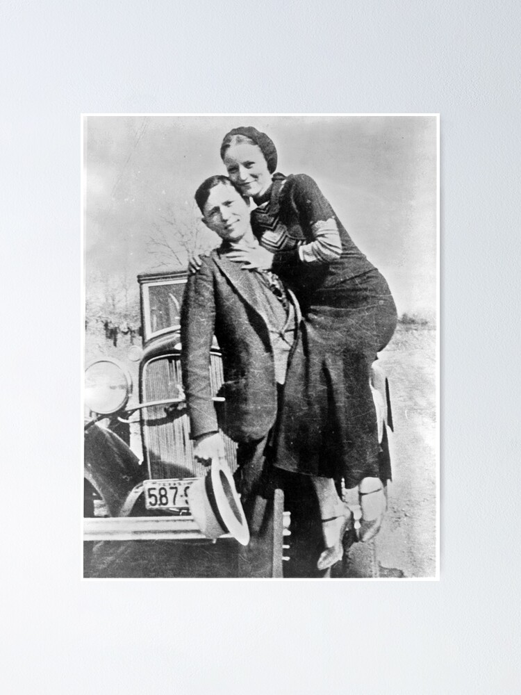 "Vintage Bonnie & Clyde" Poster for Sale by Slinky-Reebs | Redbubble