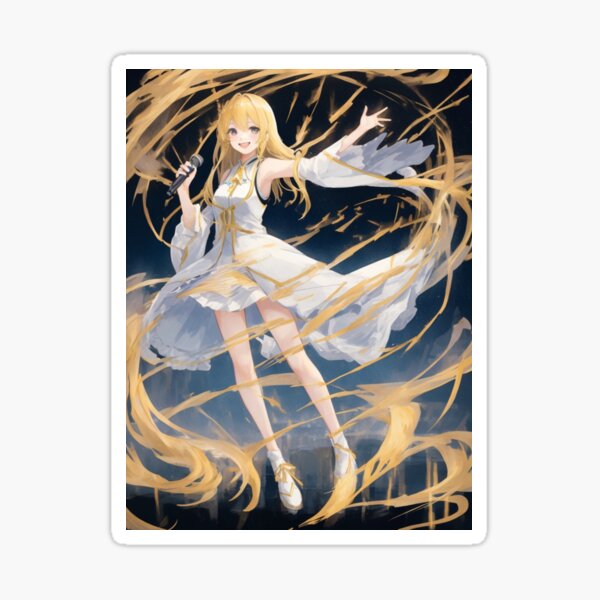 "Anime Girl Singer / Asami Inspired" Sticker for Sale by SurfSpeedway ...