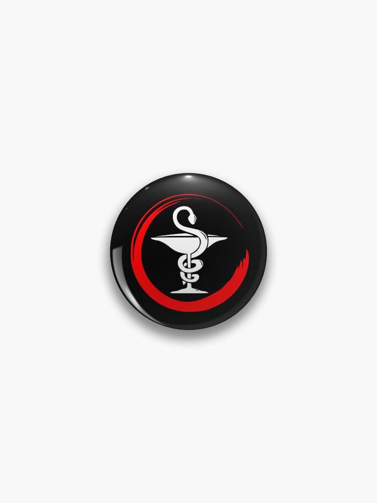 "Pharmacy logo" Pin for Sale by Shopeon Designs | Redbubble