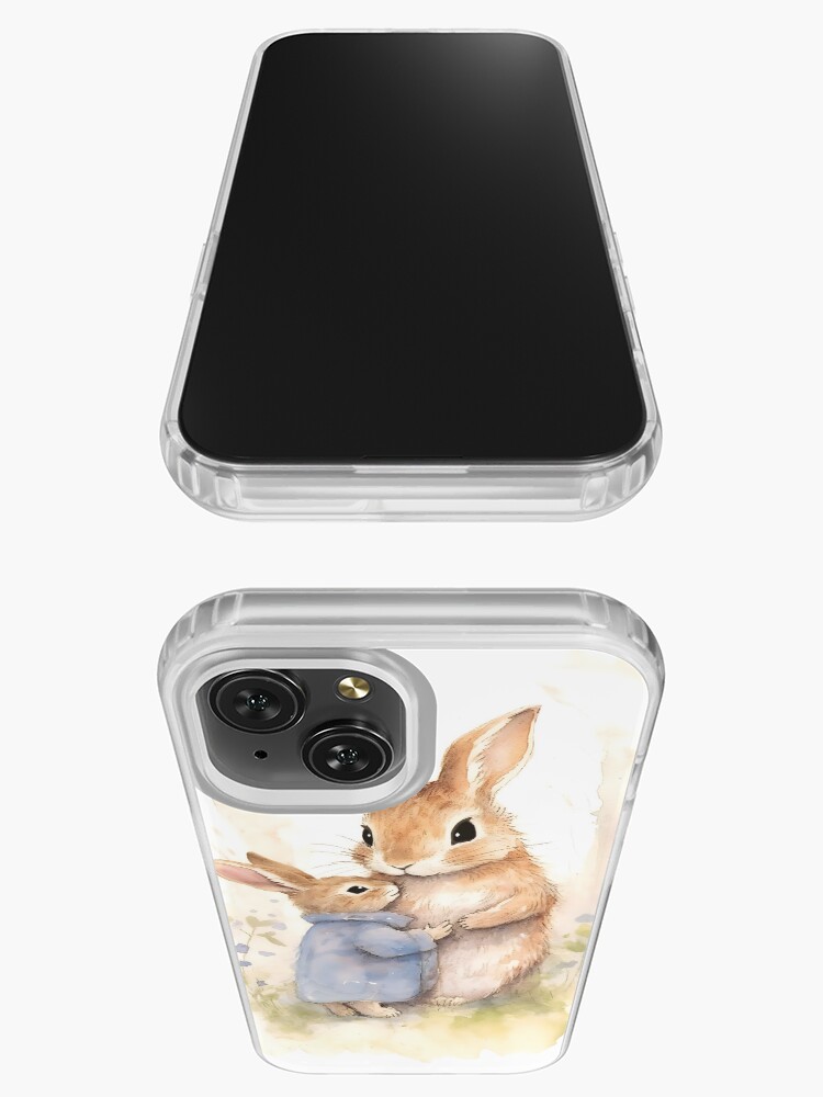 "Cute Baby Bunny Rabbit Hugging Its Mother Softness Animal Wildlife ...