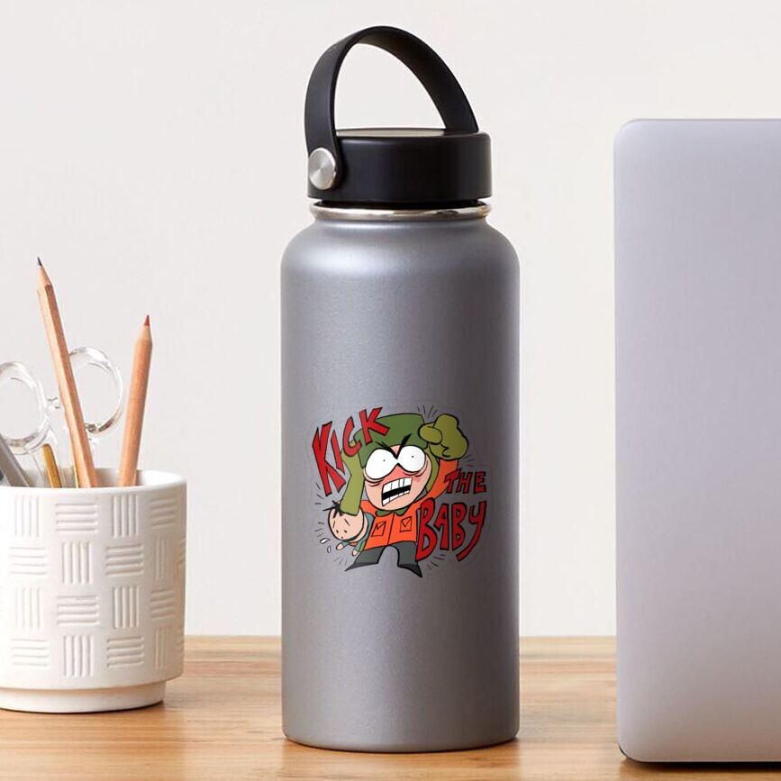 "KICK THE BABY South Park" Sticker for Sale by rotten-trash | Redbubble