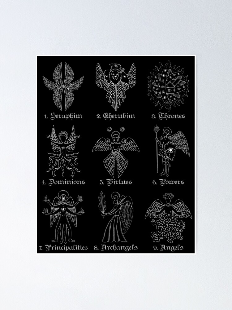 "Biblically accurate angels nine ranks of angel" Poster for Sale by ...