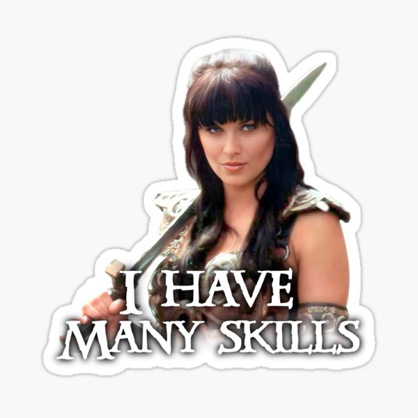 "Xena Says…" Sticker for Sale by JennHolton | Redbubble