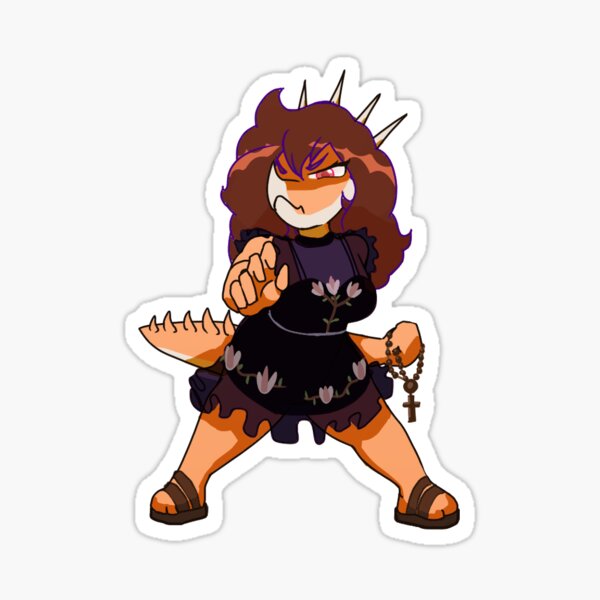 "pink fighter" Sticker by PomkesitArt | Redbubble