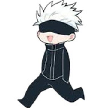 "Gojo walking sticker" Sticker for Sale by Luminin | Redbubble