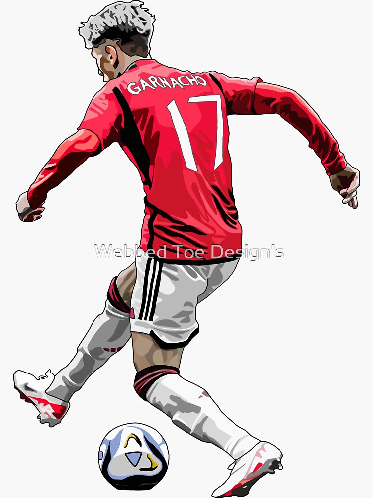 "Alejandro Garnacho" Sticker for Sale by Webbed Toe Design's | Redbubble