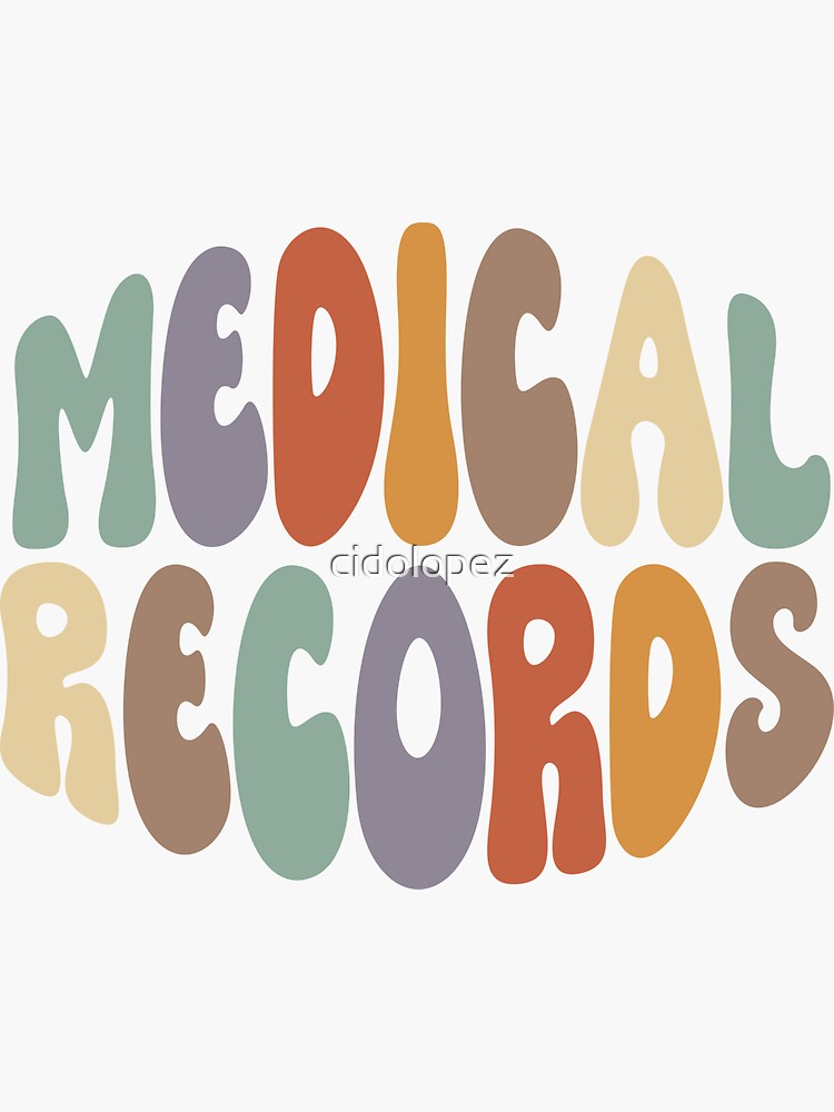 "Medical Records Proud Career Profession" Sticker for Sale by cidolopez | Redbubble